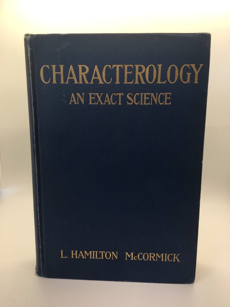 Characterology : L Hamilton McCormick 1920 [ Phrenology ]
